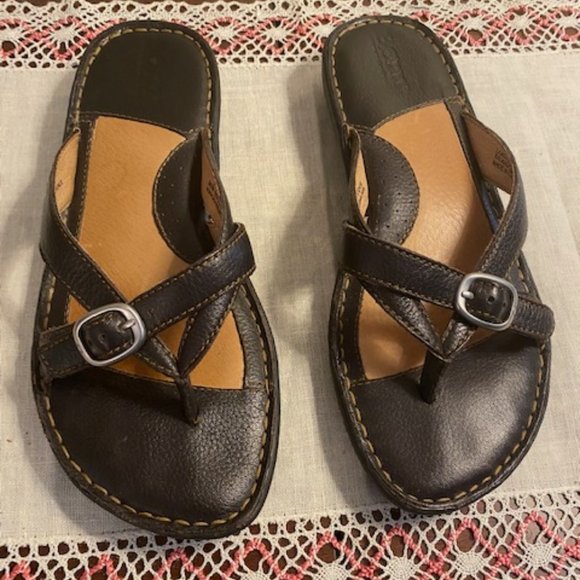Born | Shoes | Born Brown Leather Sandale | Poshmark